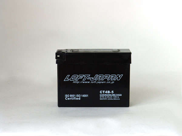 バイク用バッテリーCT4B-5（CT4B-BS互換）｜ロフトジャパン